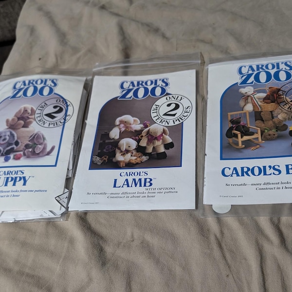 Carols Zoo Patterns - Etsy