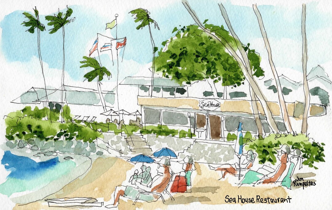 The Sea House Restaurant-print - Etsy