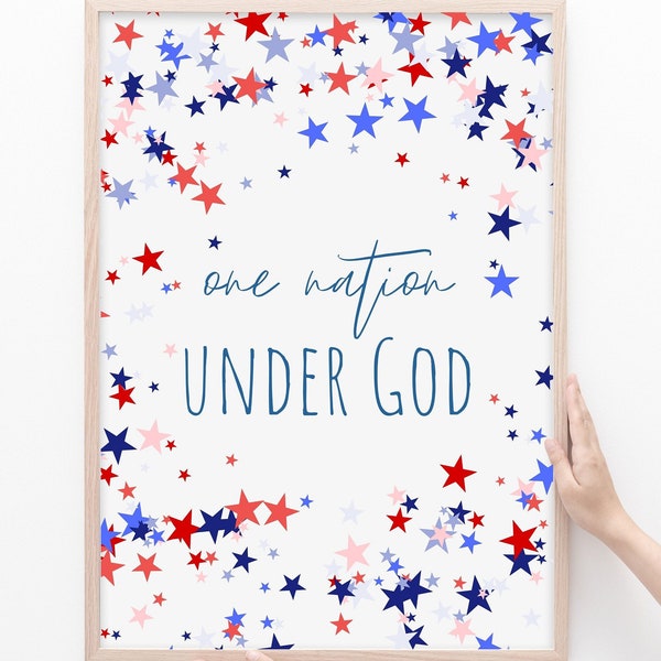 One Nation Under God Sign - Etsy