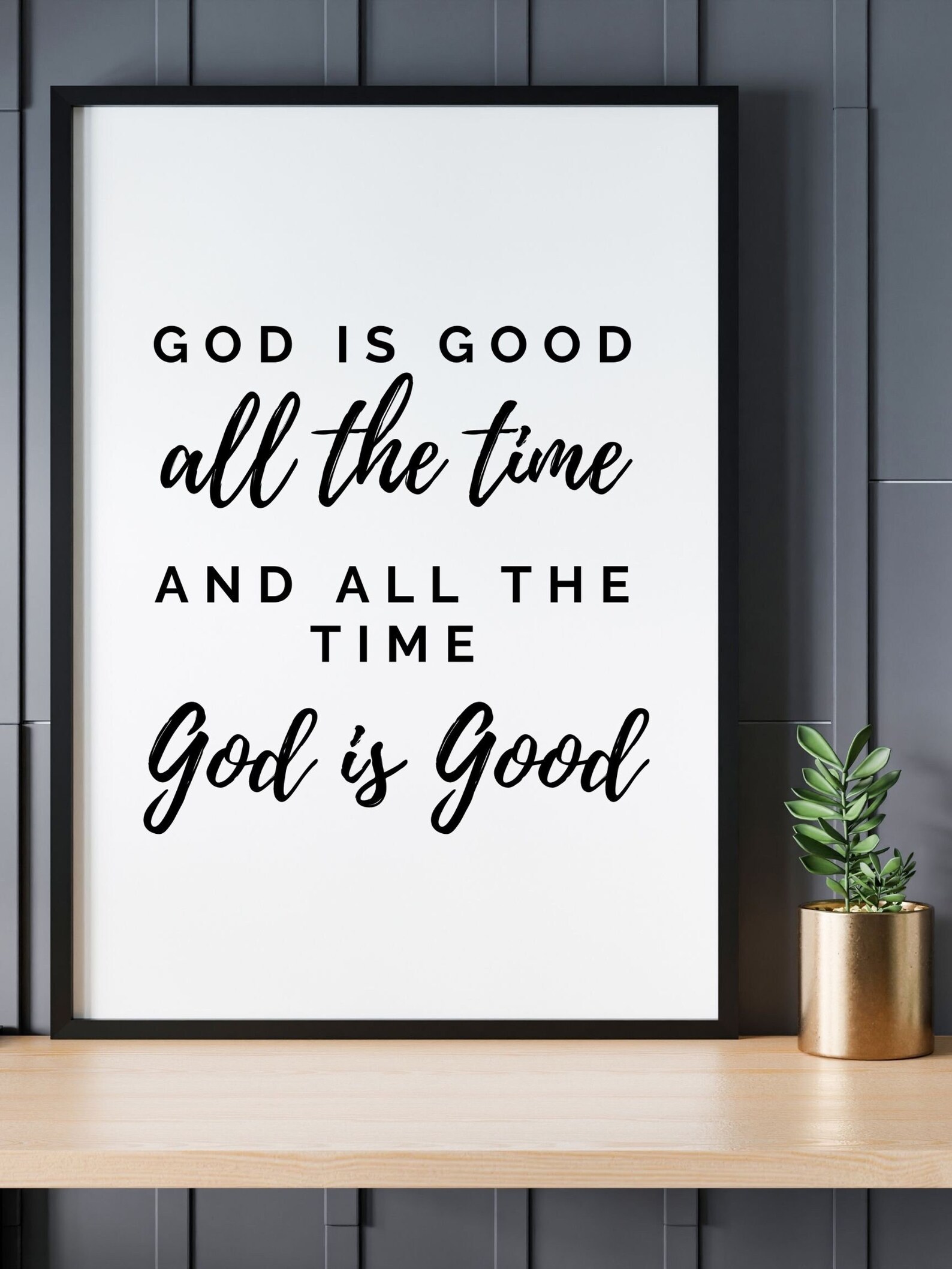 God is Good All the Time Sign Printable Fall Print Fall Decor Christian ...