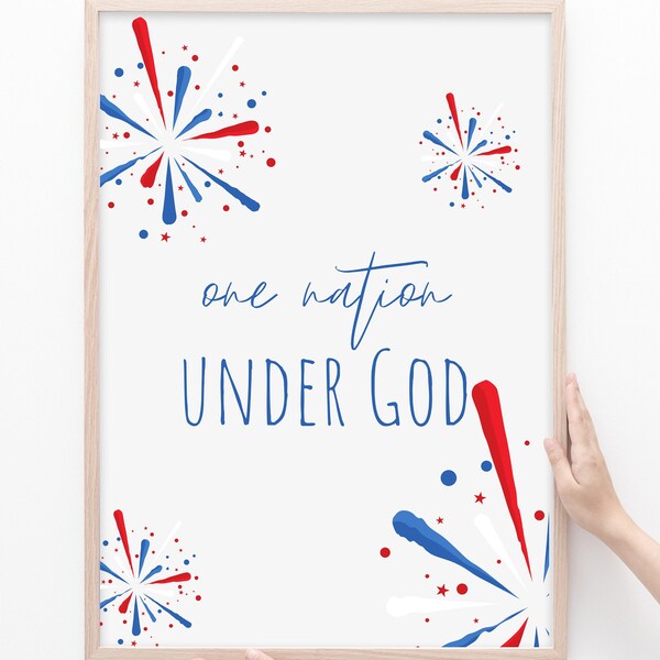 One Nation Under God Sign - Etsy