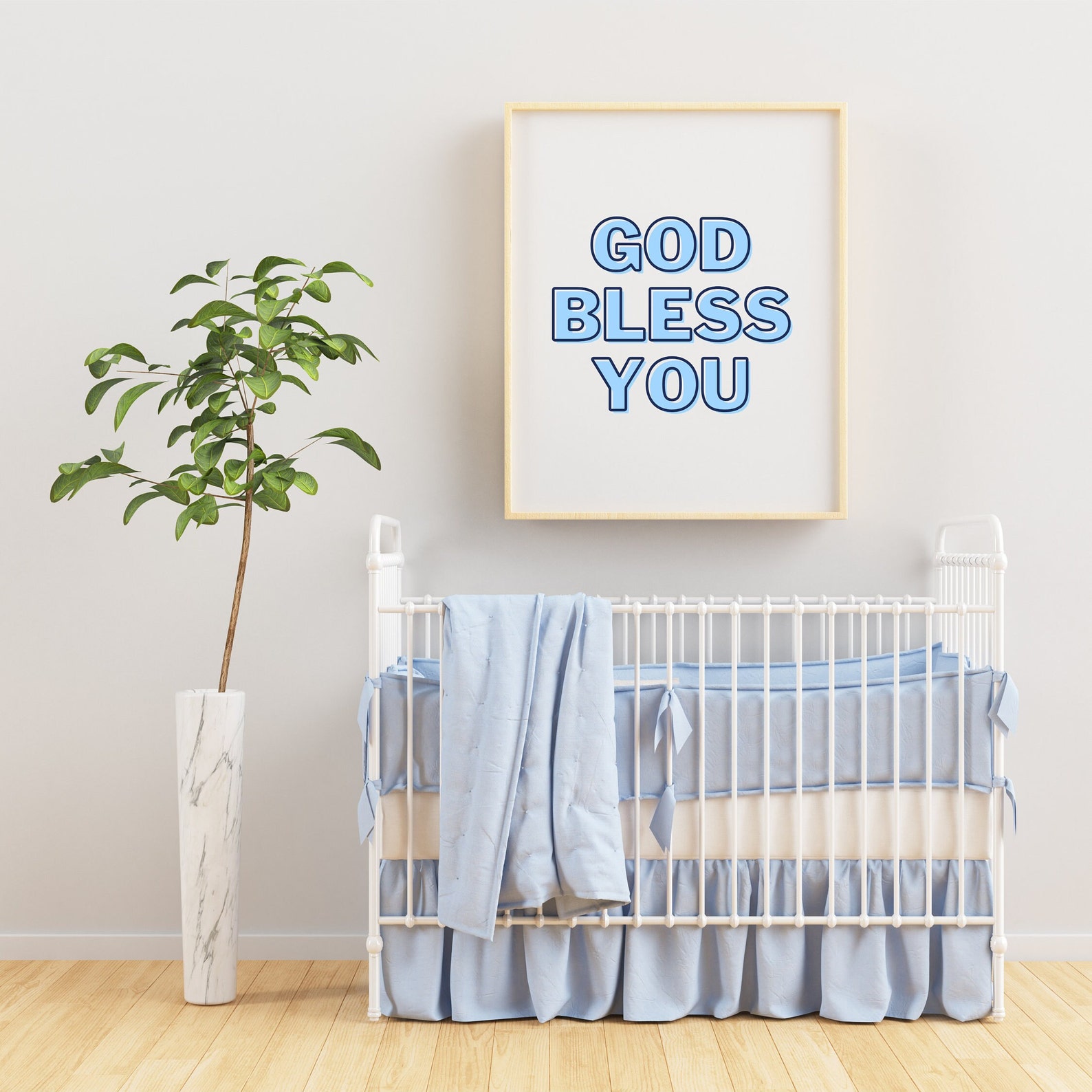 God Bless You Print Wall Art God Bless You Sign Digital Download ...