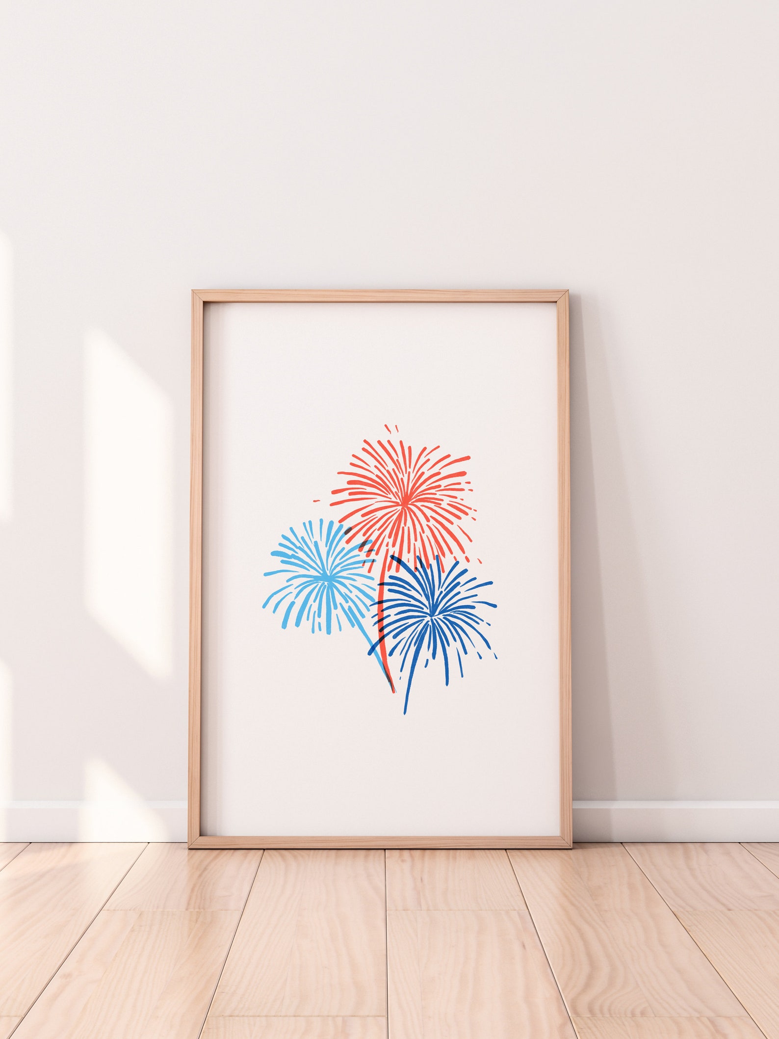 Fireworks 4th of July Printable Fireworks Print USA Fireworks Digital ...