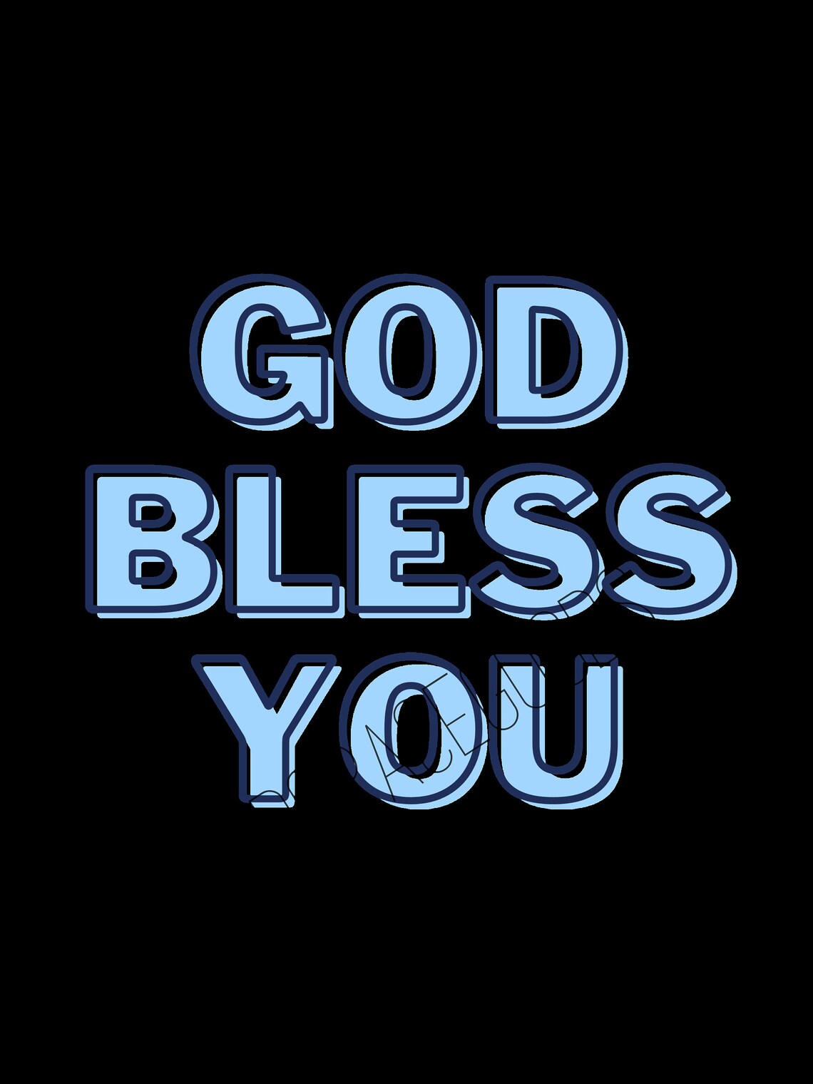 God Bless You Print Wall Art God Bless You Sign Digital Download ...