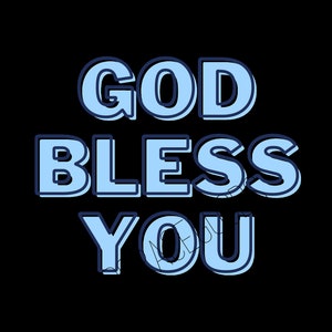 God Bless You Print Wall Art God Bless You Sign Digital Download ...