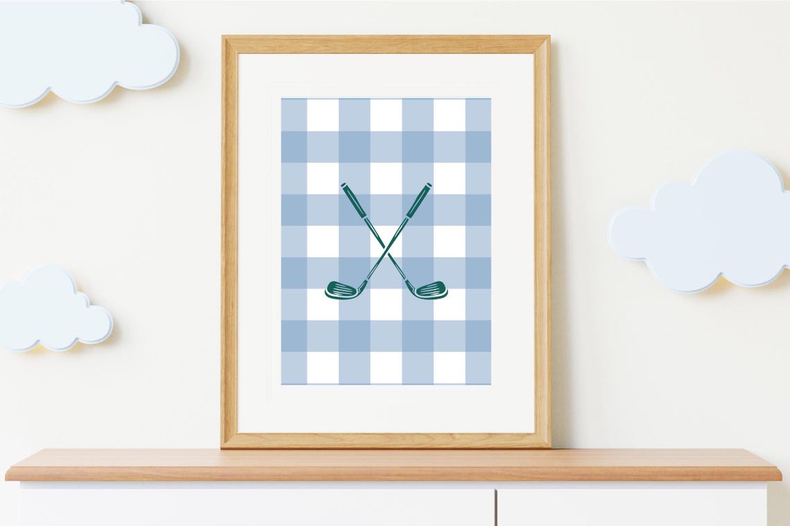 Golf Print Golf Clubs Birthday Party Printable Masters Party ...