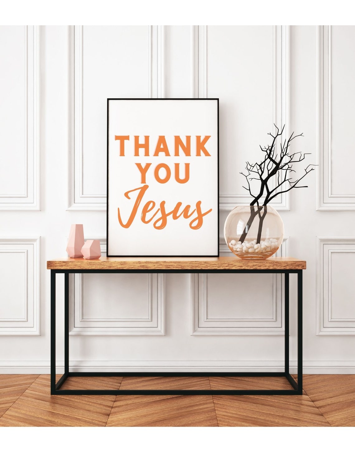 Thank You Jesus Sign Printable Print Jesus Fall Home Decor Christian ...