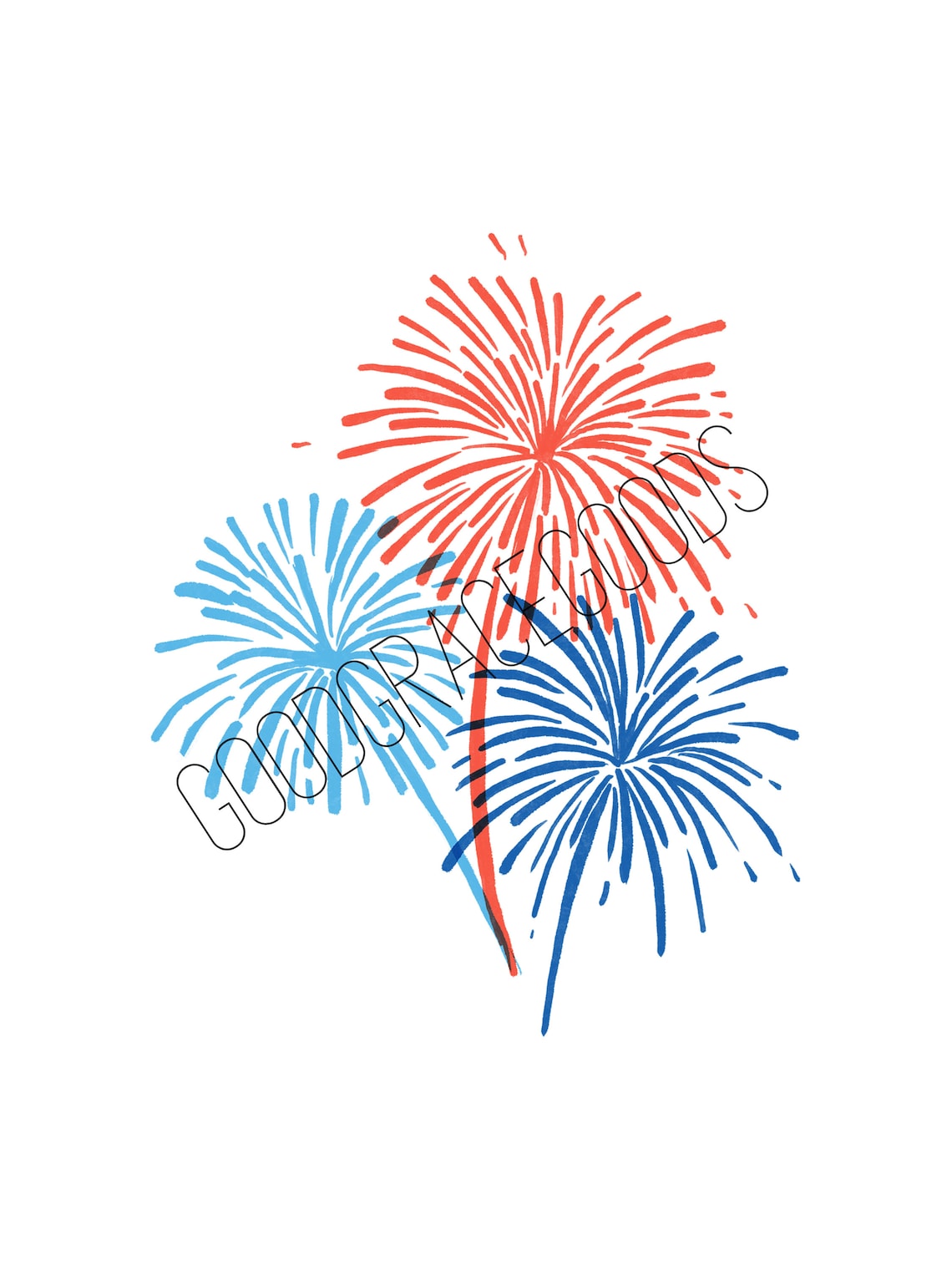 Fireworks 4th of July Printable Fireworks Print USA Fireworks Digital ...
