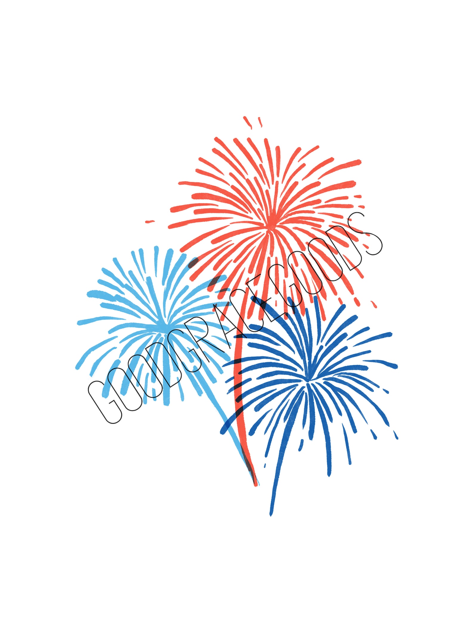 Fireworks 4th of July Printable Fireworks Print USA Fireworks Digital ...