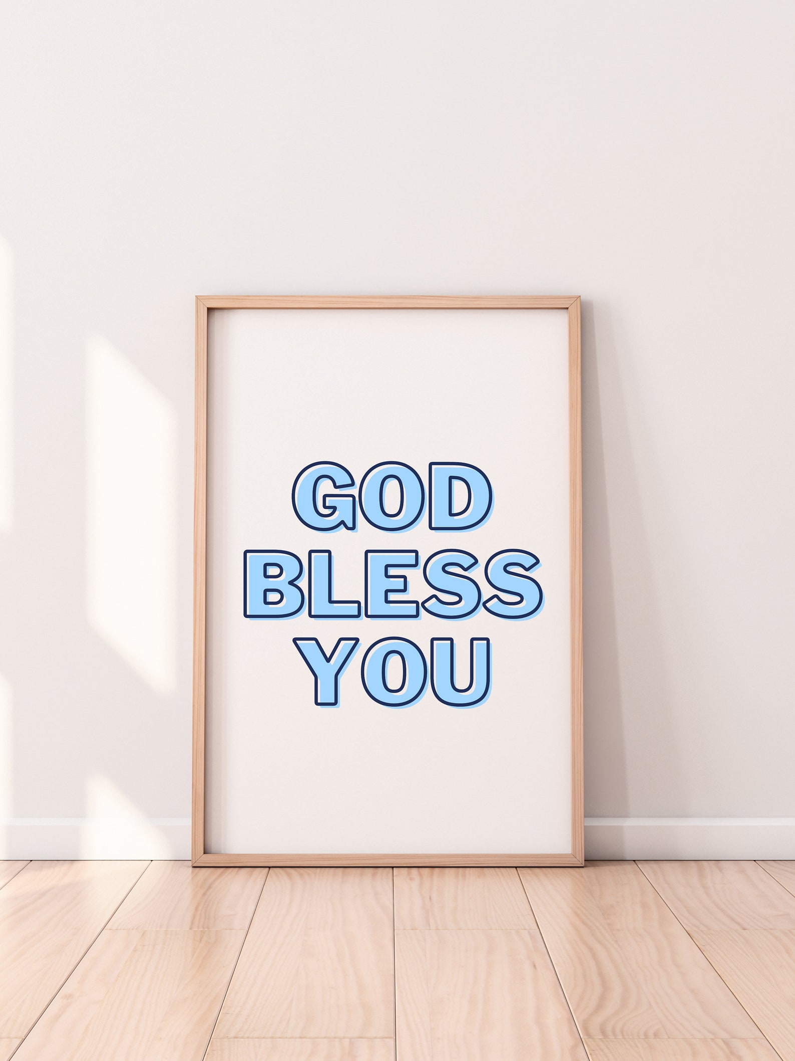 God Bless You Print, Christian Wall Art (digital Download) - Etsy