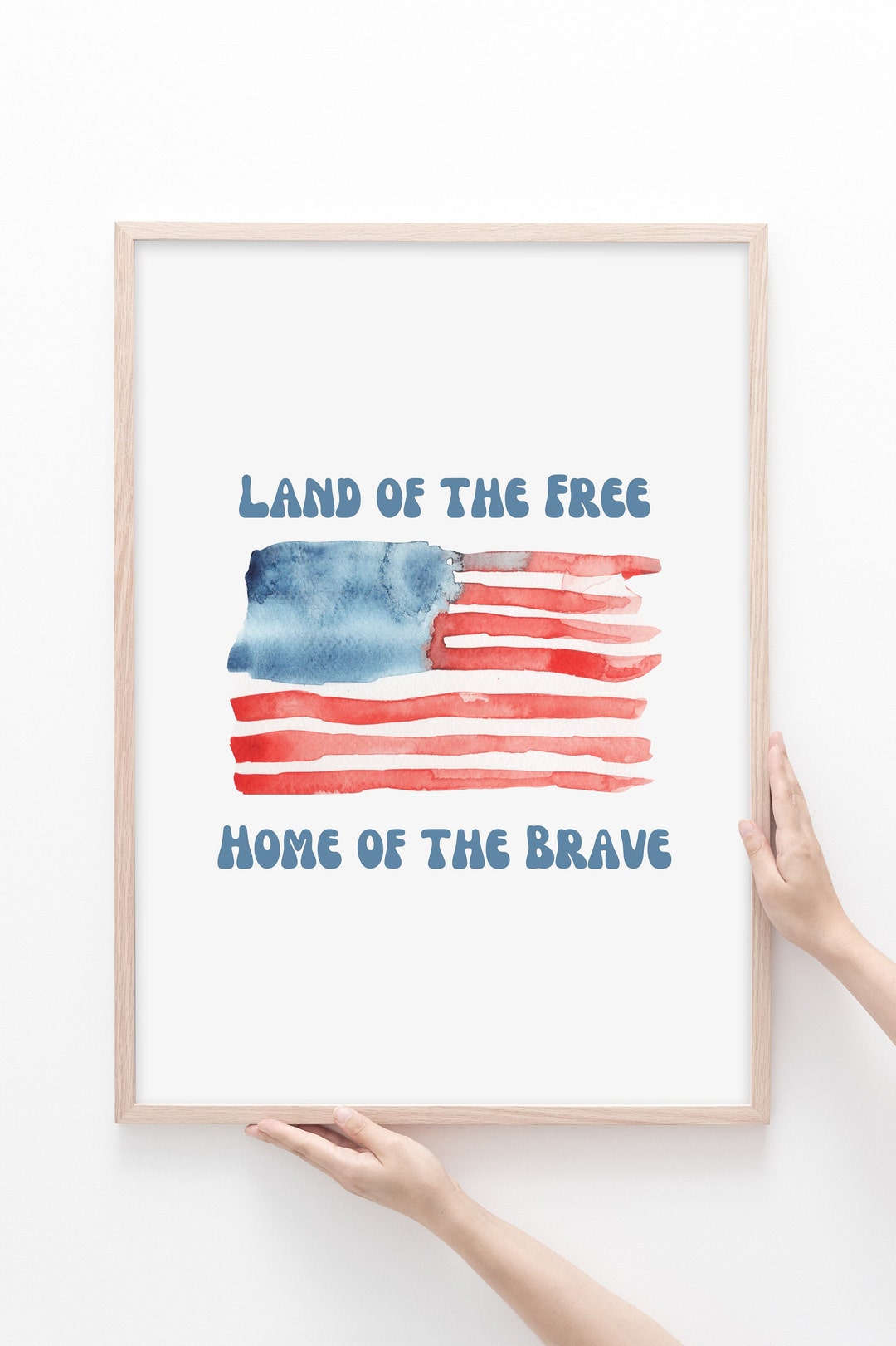 USA Land of the Free Home of the Brave USA Digital Download 4th of July ...