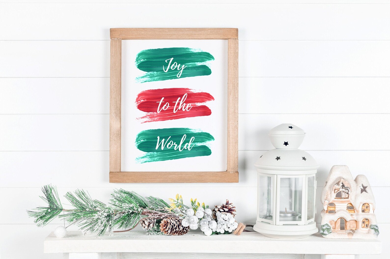 Joy to the World Sign Christmas Digital Prints Christmas Home Decor ...