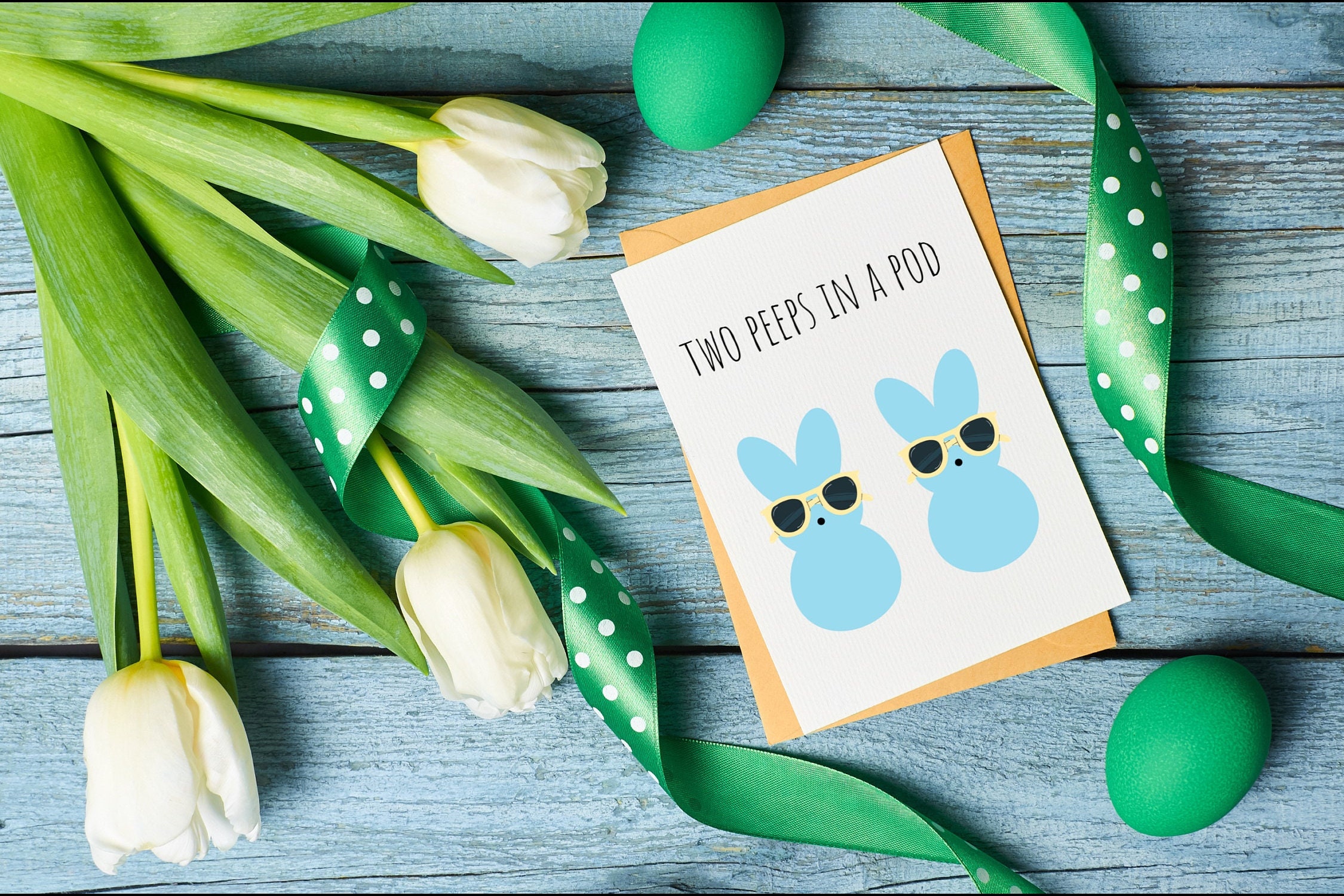Two Peeps in a Pod Printable Easter Decor Instant Download - Etsy