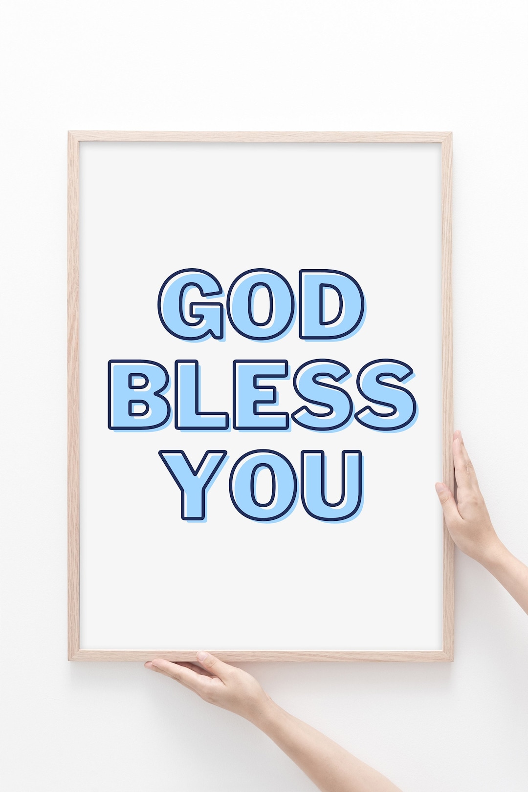 God Bless You Print Wall Art God Bless You Sign Digital Download ...