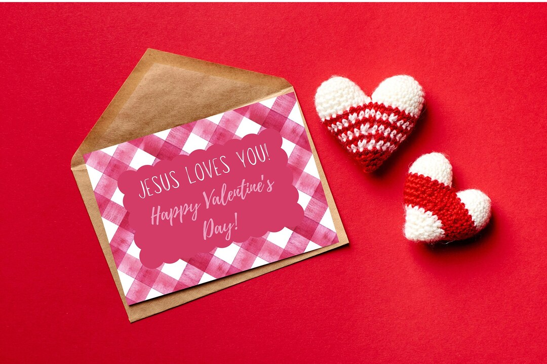 Kids Valentines Card: Jesus Loves You, Church School (digital Download ...