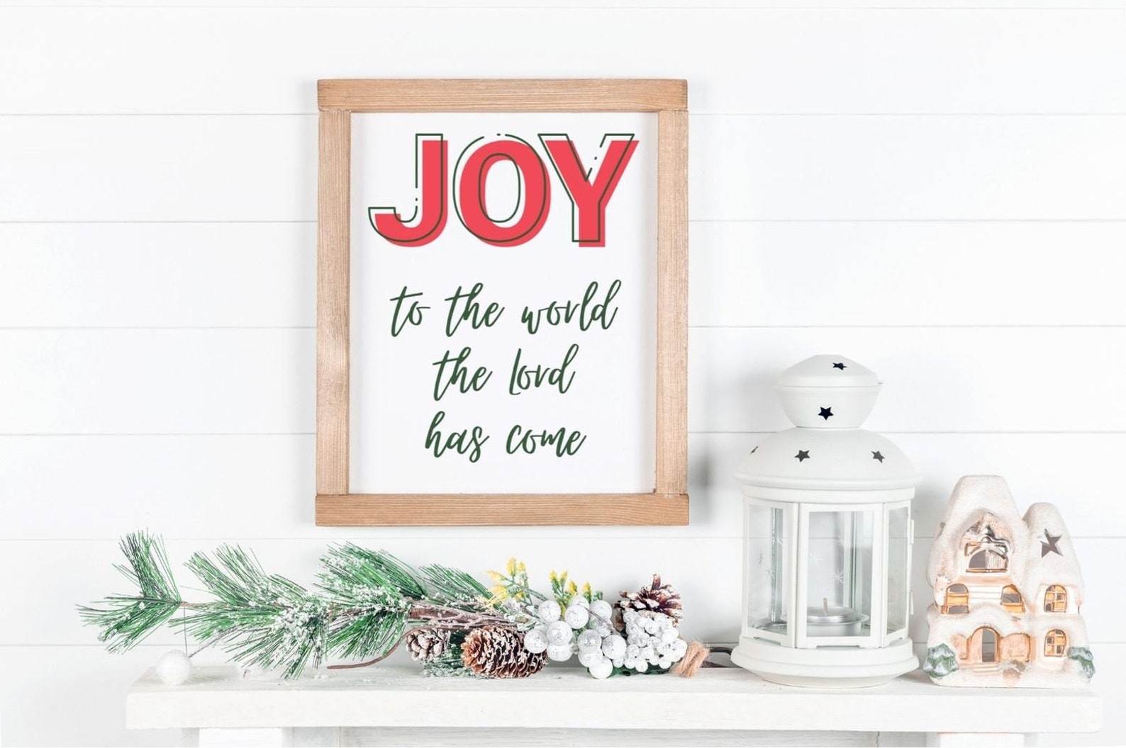 Christmas Joy to the World Sign Christmas Digital Prints Christmas Home ...