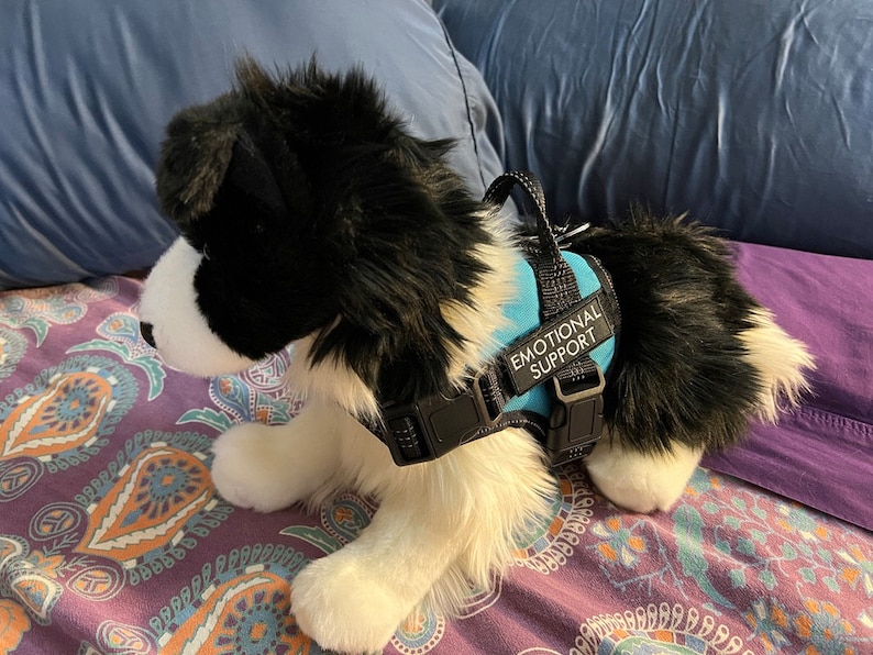 Emotional Support Border Collie Dog Plush Stuffed Animal Personalized ...