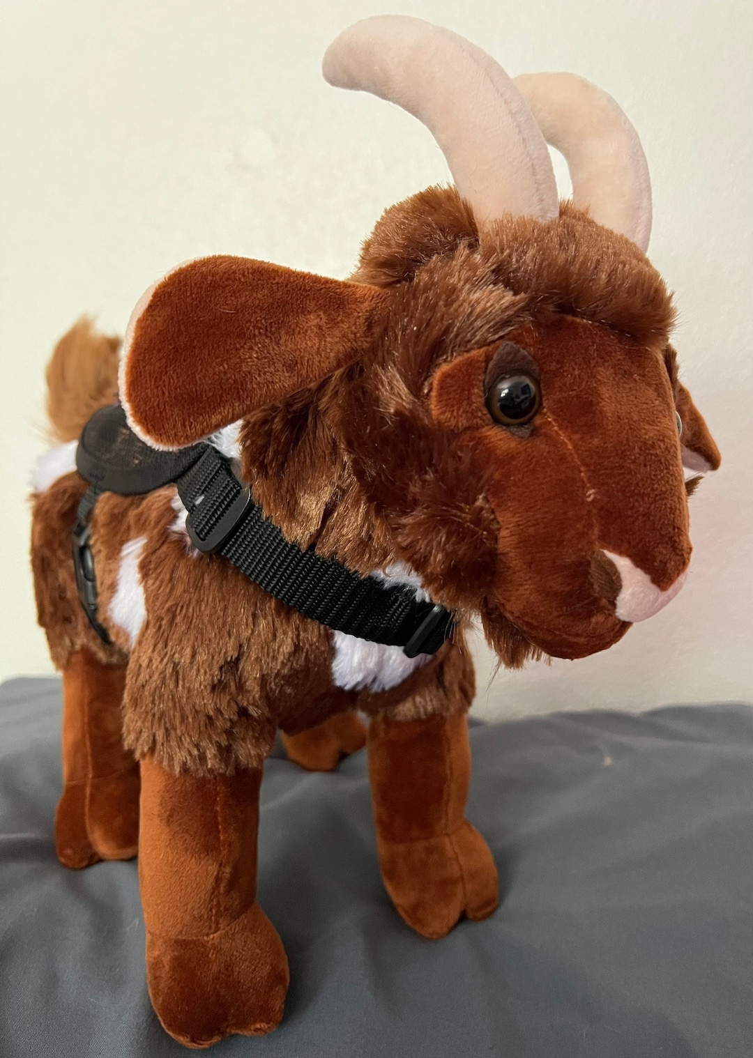 ESSA Brown White Goat Emotional Support Plush Stuffed Animal ...