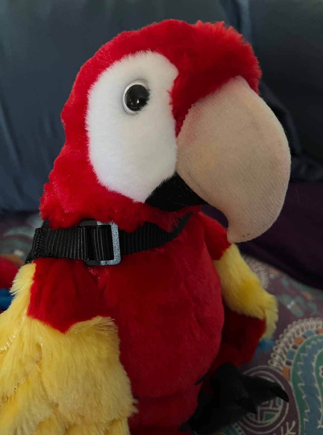 Emotional Support Parrot Red Macaw Plush Stuffed Animal Personalized ...