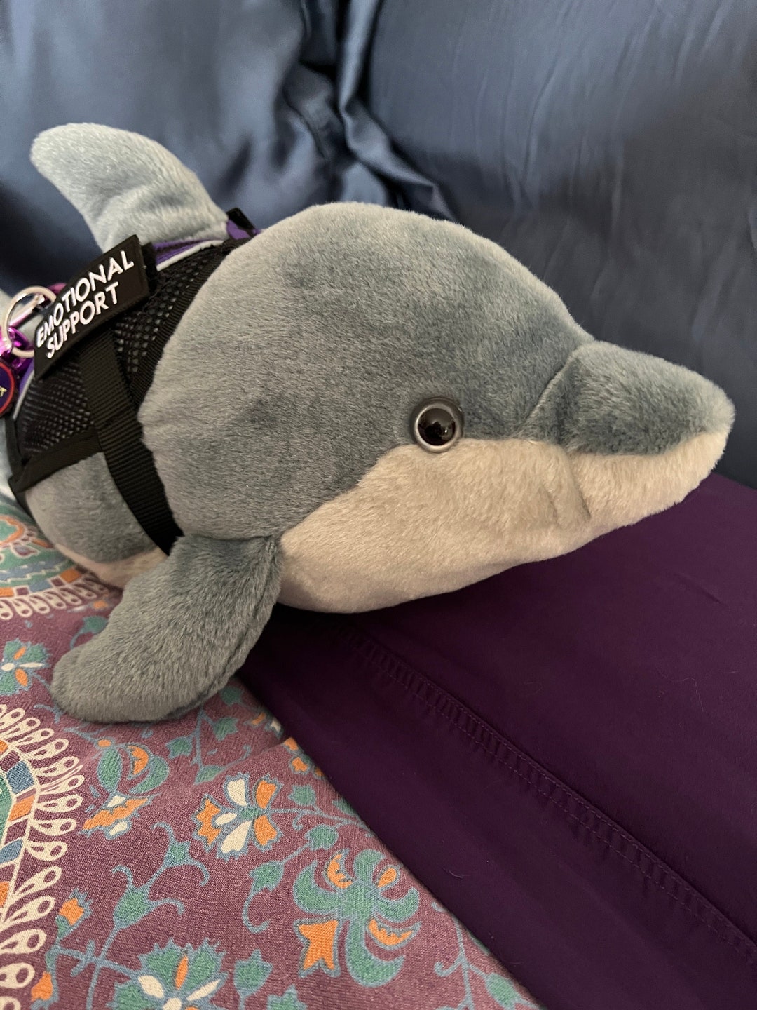 ESSA Dolphin Emotional Support Plush Stuffed Animal Personalized Gift ...