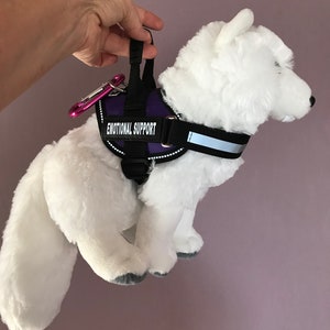 ESSA White Arctic Fox Emotional Support Plush Stuffed Animal ...