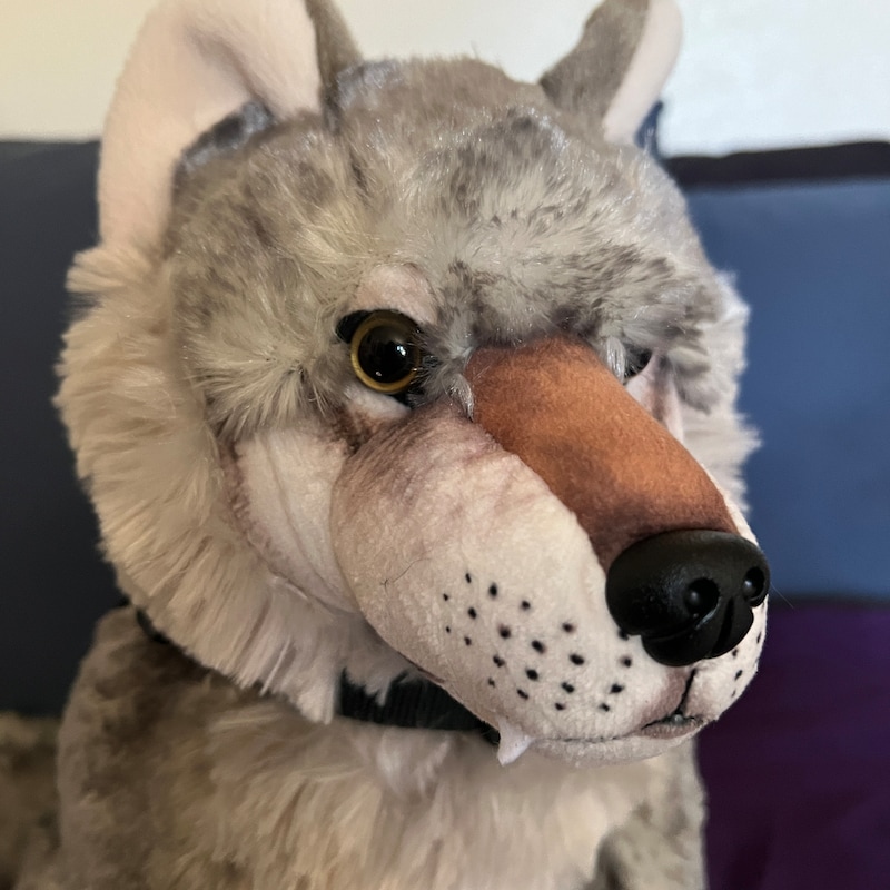 Stuffed Wolf - Etsy