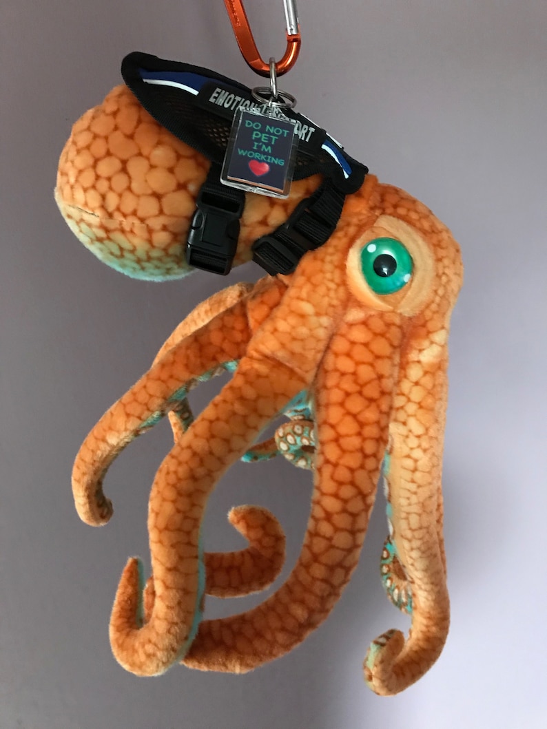 ESSA Octopus Kraken Emotional Support Plush Stuffed Animal Personalized ...