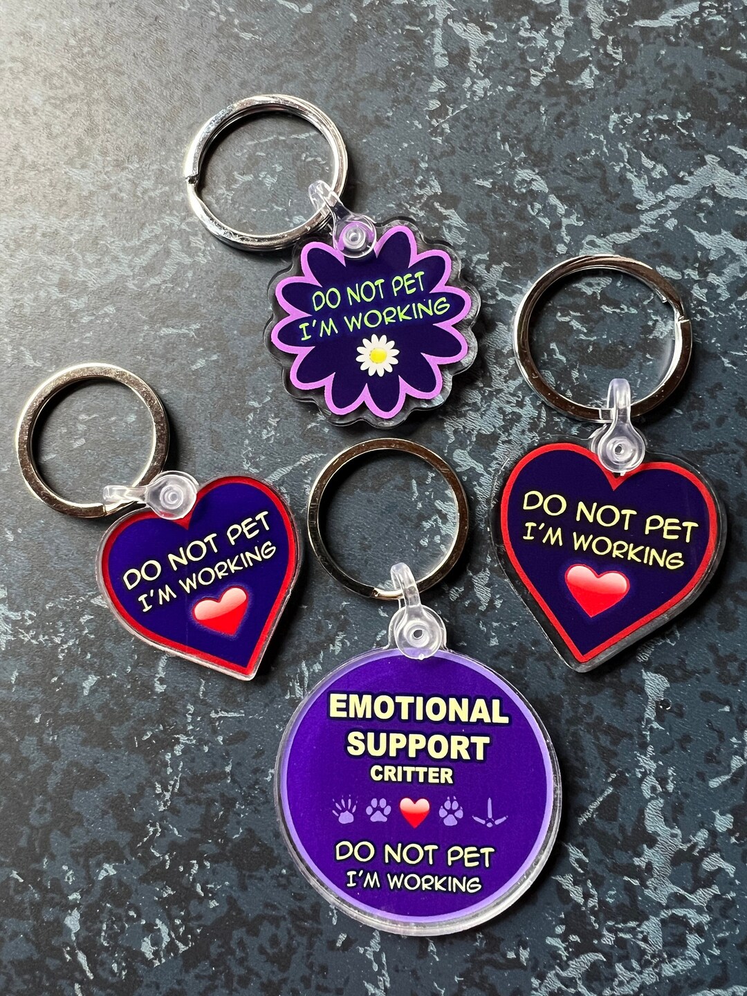 ESSA Charm Key Ring Emotional Support Make Your Own Stuffed Animal ...