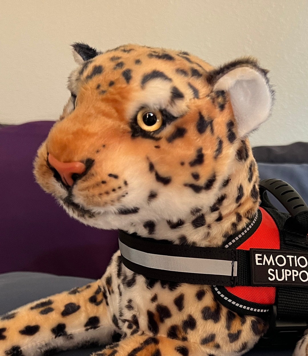 Emotional Support Leopard Plush Stuffed Animal Personalized Gift Toy - Etsy