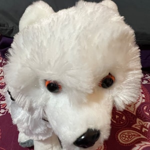 ESSA White Arctic Fox Emotional Support Plush Stuffed Animal ...