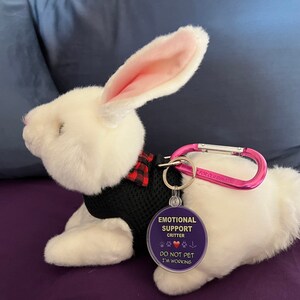 Emotional Support Killer White Bunny Rabbit of Caerbannog Plush Stuffed ...