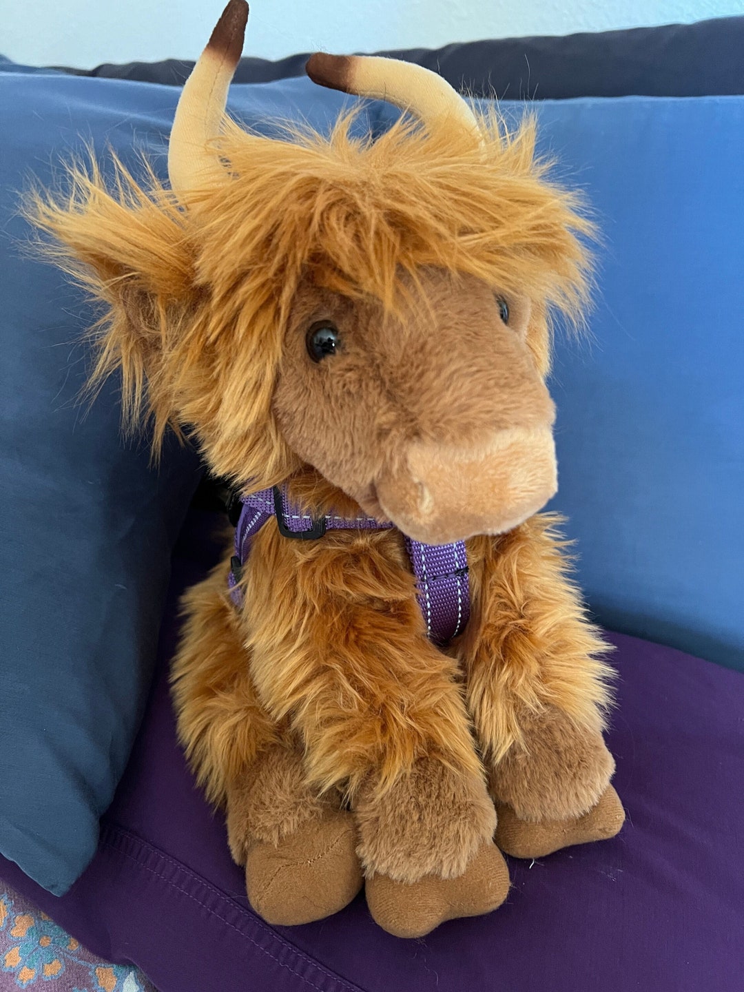 ESSA Highland Cow Emotional Support Plush Stuffed Animal Personalized ...