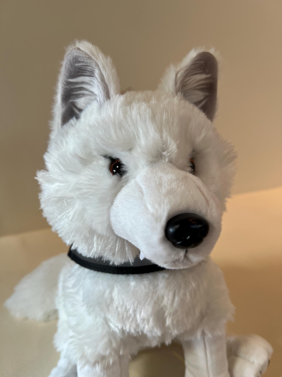 ESSA White Arctic Wolf Emotional Support Plush Stuffed Animal ...