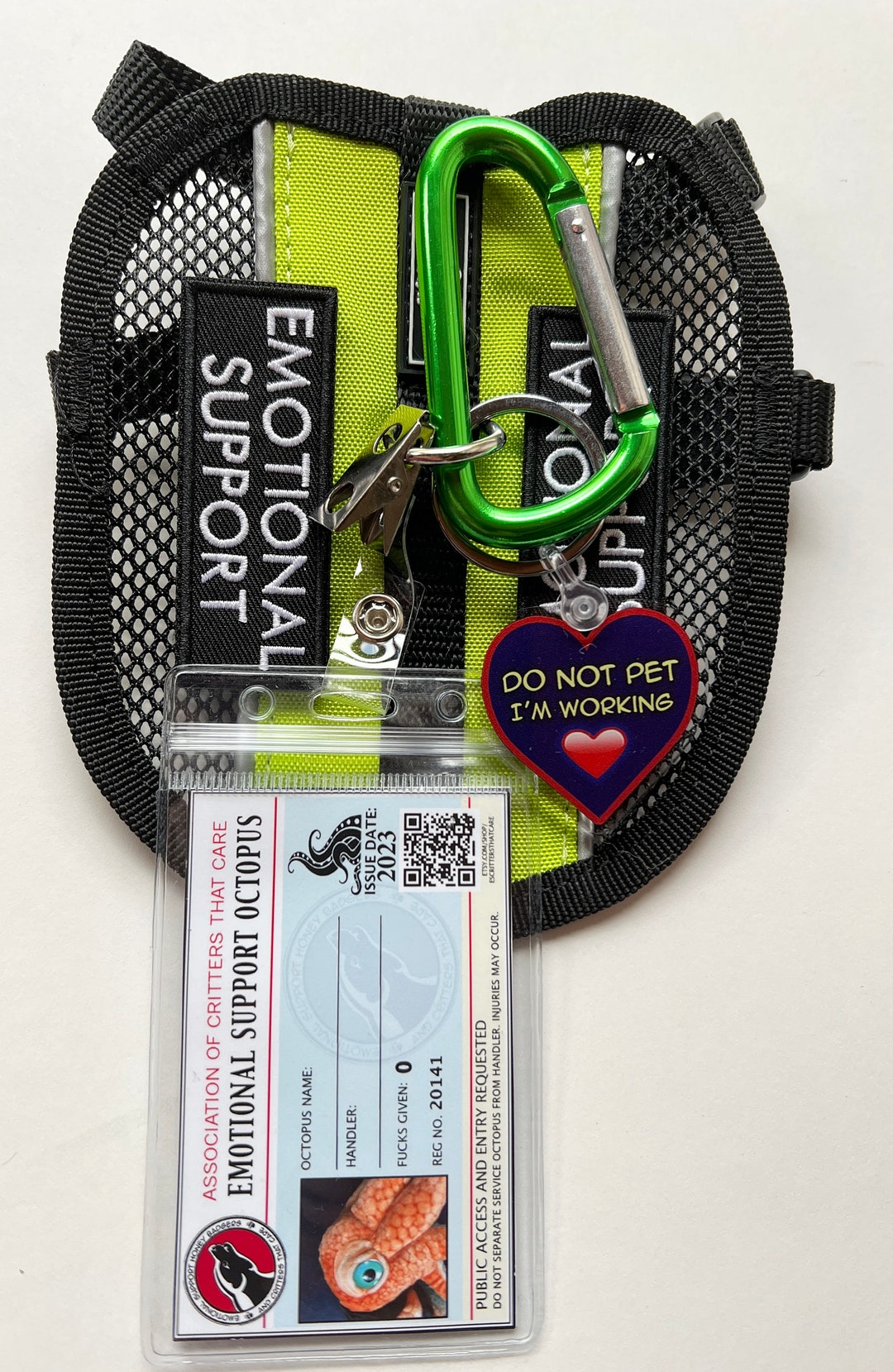 ESSA Harness With Carabiner Emotional Support Plush Make Your Own ...