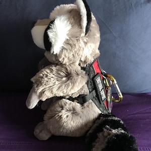 ESSA Raccoon Emotional Support Plush Stuffed Animal Personalized Gift ...