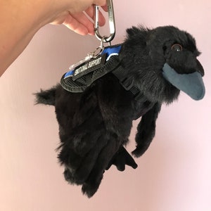 ESSA Raven Crow Emotional Support Plush Stuffed Animal Personalized ...