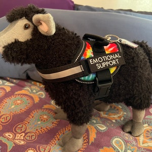 Emotional Support Black Sheep Plush Stuffed Animal - Etsy