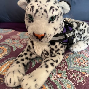 ESSA Snow Leopard Emotional Support Plush Stuffed Animal Personalized ...