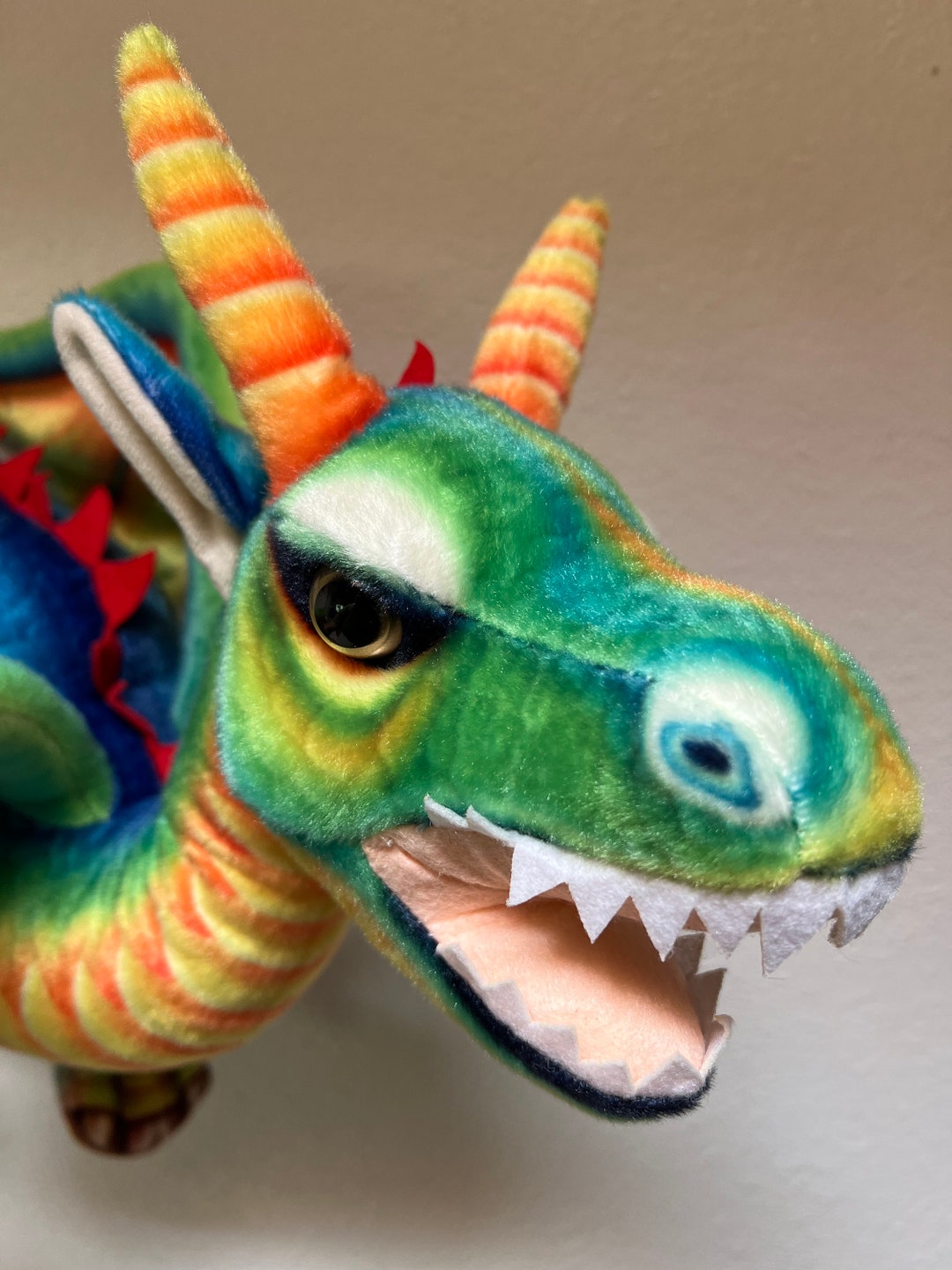 ESSA Green Dragon Emotional Support Plush Stuffed Animal Personalized ...