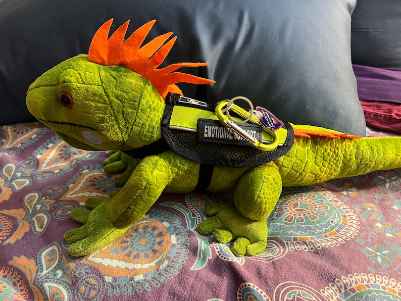 ESSA Iguana Lizard Emotional Support Plush Stuffed Animal Personalized ...