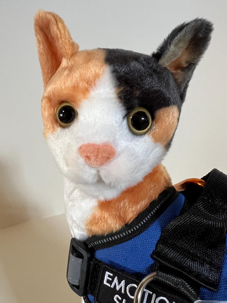 ESSA Calico Cat Emotional Support Plush Stuffed Animal Personalized ...