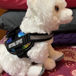 ESSA White Arctic Fox Emotional Support Plush Stuffed Animal ...