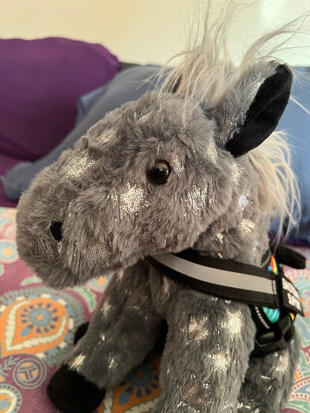 ESSA Pony Dapple Grey Star Horse Emotional Support Plush Stuffed Animal ...