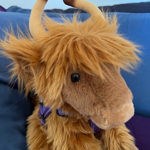 ESSA Highland Cow Emotional Support Plush Stuffed Animal Personalized ...