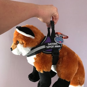ESSA Red Fox Emotional Support Plush Stuffed Animal Personalized Gift ...