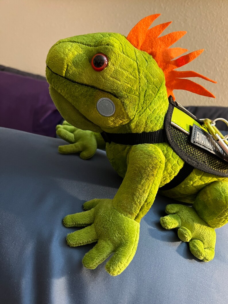 ESSA Iguana Lizard Emotional Support Plush Stuffed Animal Personalized ...