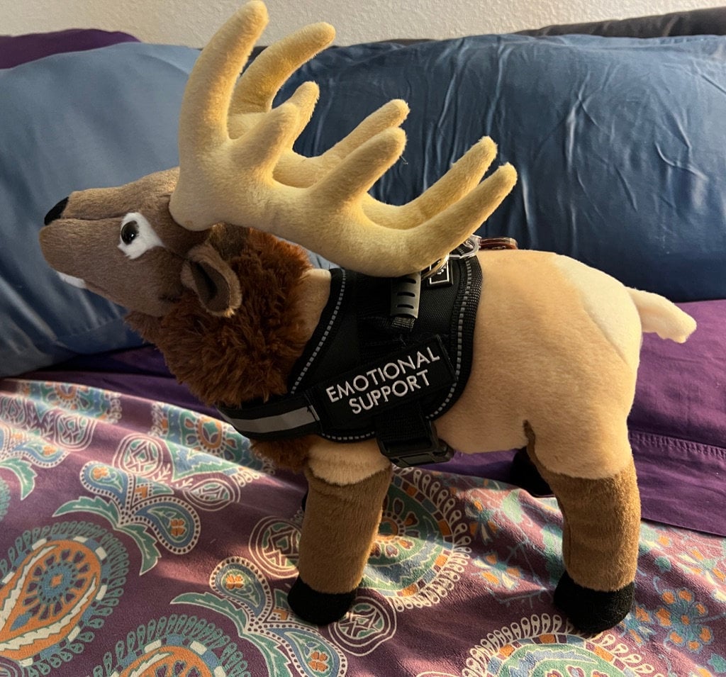 ESSA Elk Deer Emotional Support Plush Stuffed Animal Personalized Gift ...