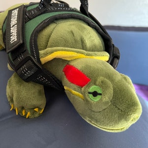 Emotional Support Green Red Eared Slider Turtle Plush Stuffed Animal ...