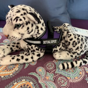 ESSA Snow Leopard Emotional Support Plush Stuffed Animal Personalized ...