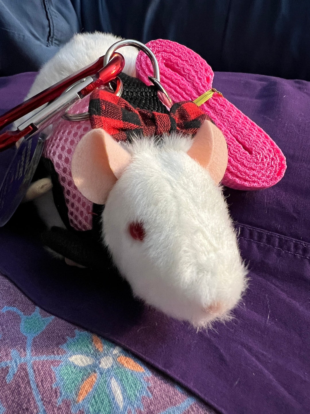 ESSA White Rat Emotional Support Plush Stuffed Animal Personalized Gift ...